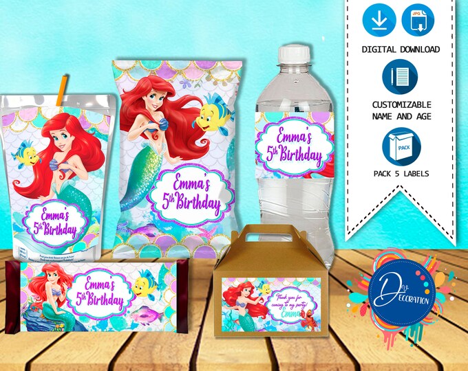 The Lion King Pack 5 Labels for Birthday -printable DIGITAL DOWNLOAD ...