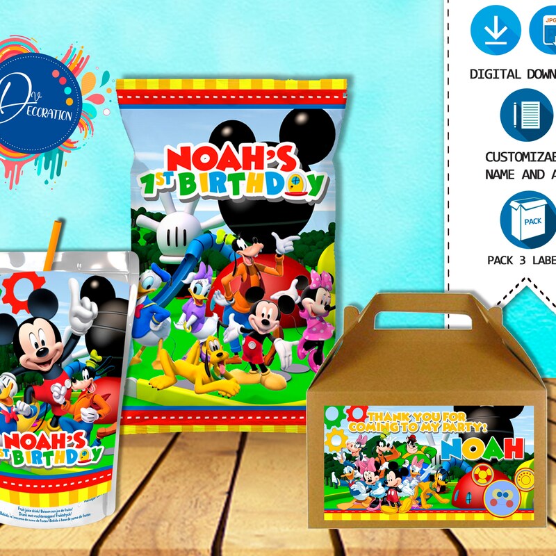 Mickey Mouse Birthday - Etsy