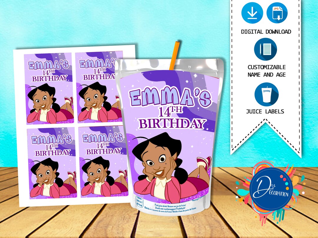 The Proud Family Juice Label, Labels for Birthday Party -printable ...