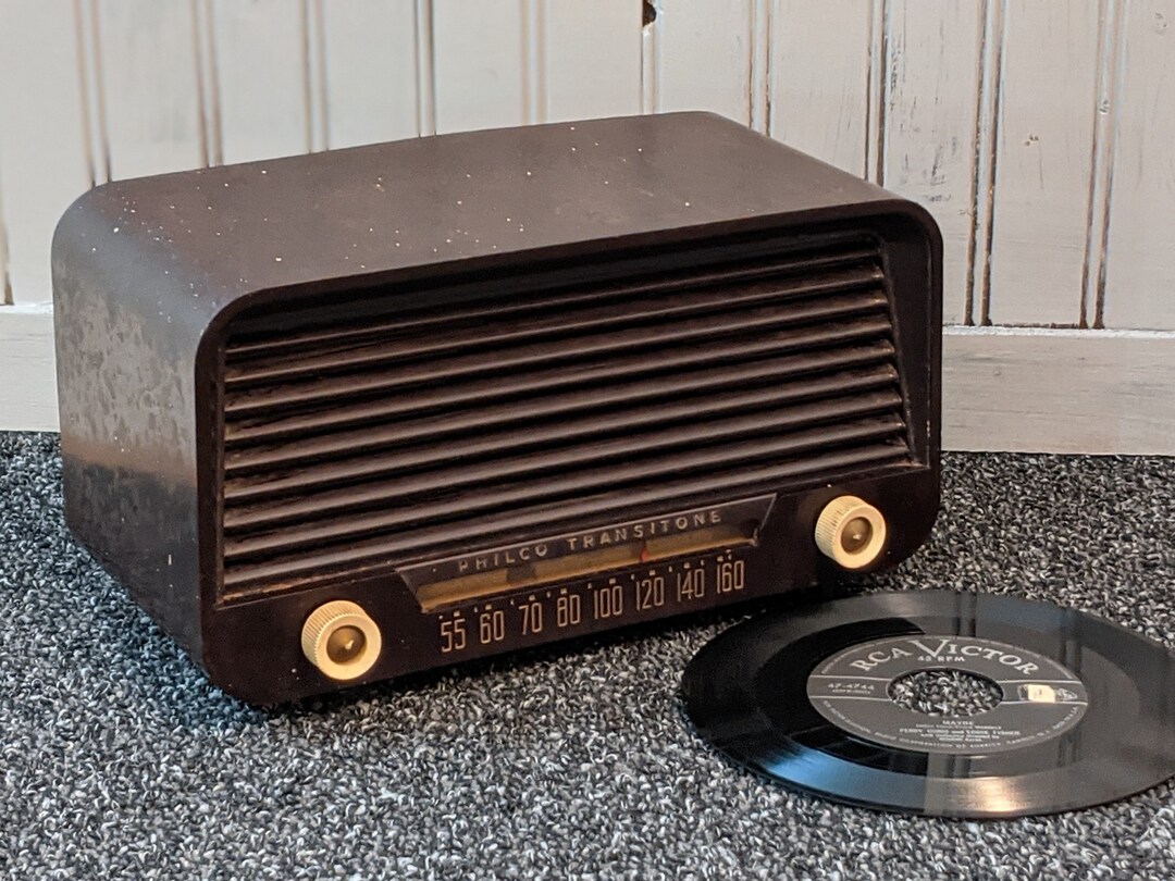 Philco Transitone Table Radio Vintage Tabletop Media With Tubes - Etsy