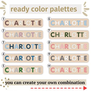 Personalized Wooden Name Puzzle: Baby Toddler Gift, Nursery Decor - Etsy