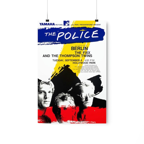 Concert Posters the Police - Etsy