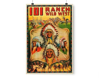 Wild West Show Poster - Etsy