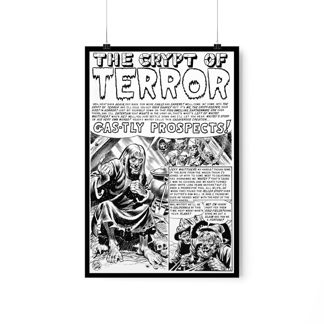 The Crypt of Terror jack Davis Vintage Comic Art Poster - Etsy
