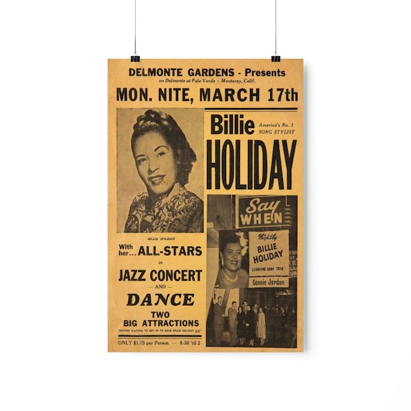 Billie Holiday - Etsy