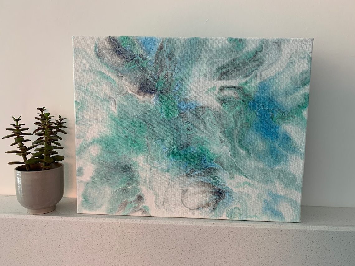 Tranquility Abstract Art 11 X 14 Inches 28 X 35.5cm on a - Etsy