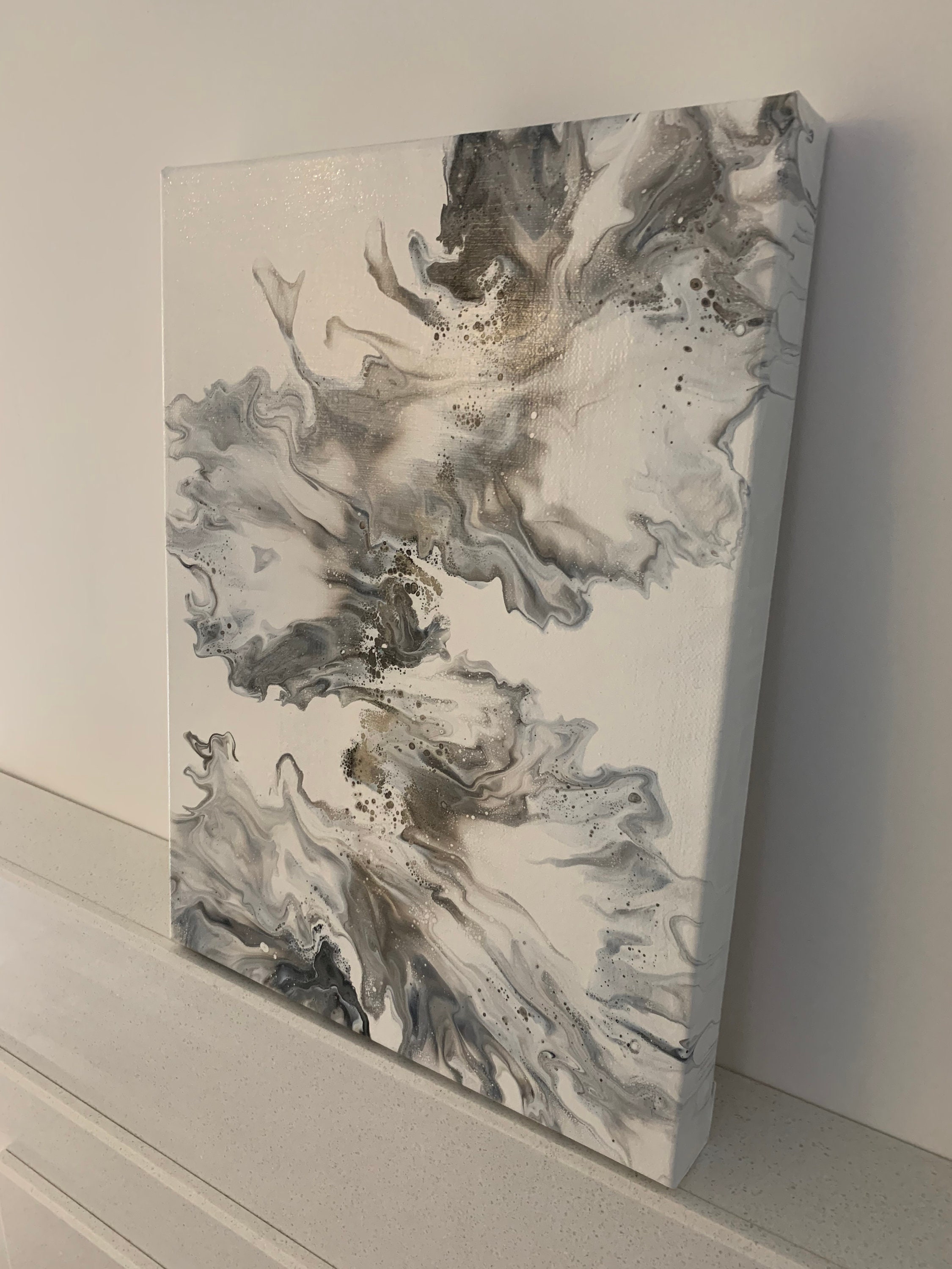 Vapourise Abstract Painting 12 X 16 Inches 30 X 40.5cm on a Rectangular ...