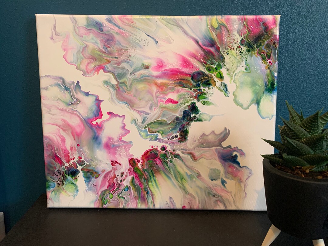 Joyous Abstract Painting 10 X 12 Inches (25 X 30cm) on Stretched Canvas ...