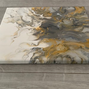 Ptygmatic Abstract Painting 10 X 12 Inches 25 X 30cm on Stretched ...