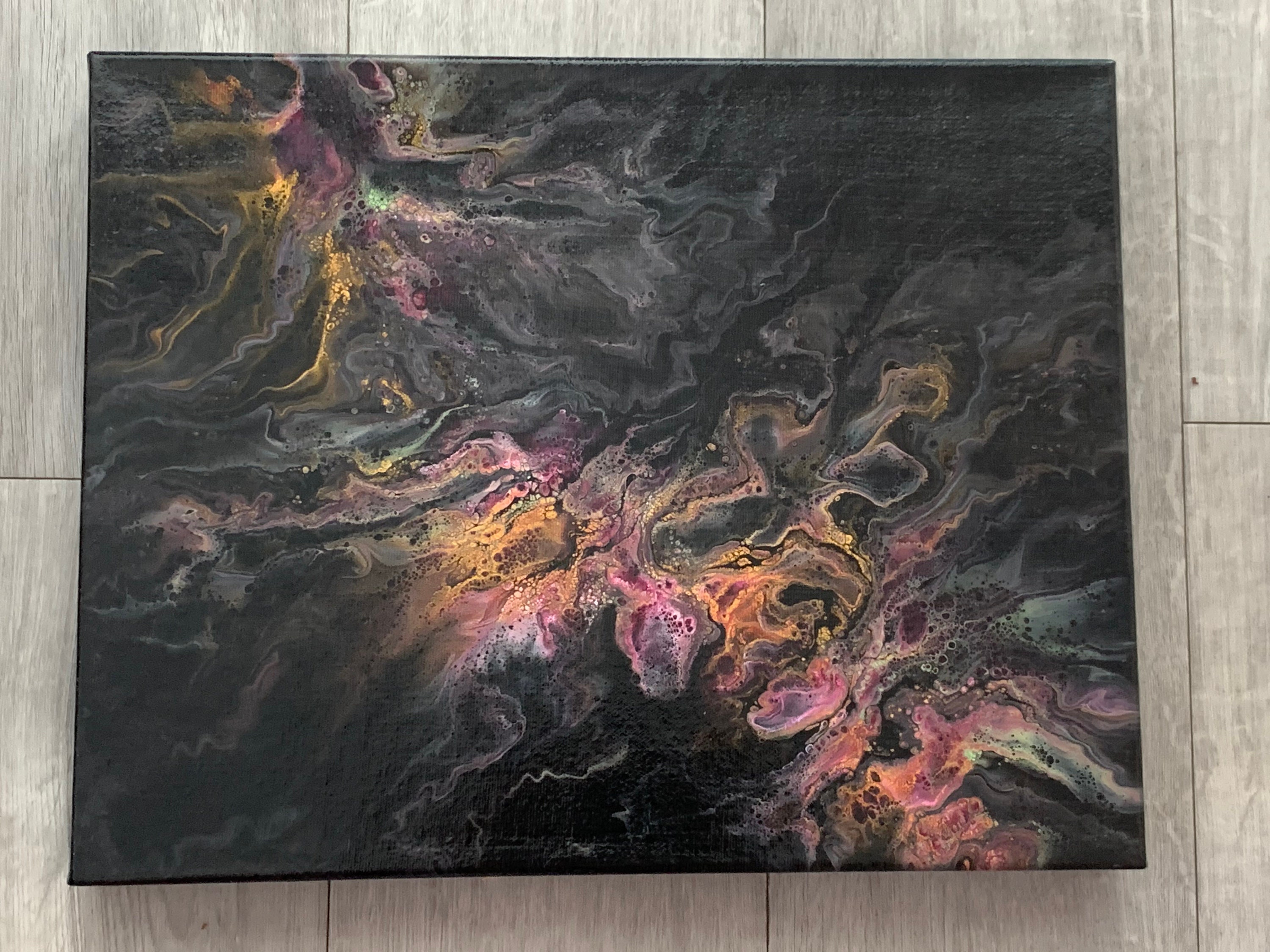 Hidden Beauty Abstract Painting 11 X 14 Inches (28 X 35.5cm ...