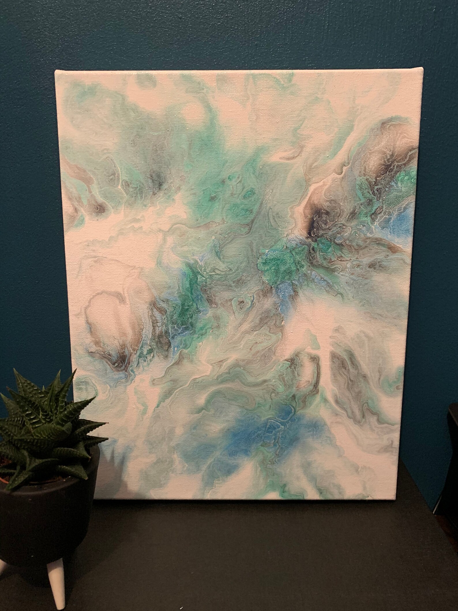 Tranquility Abstract Art 11 X 14 Inches 28 X 35.5cm on a - Etsy