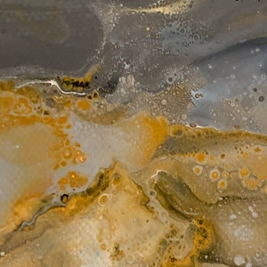 Ptygmatic Abstract Painting 10 X 12 Inches 25 X 30cm on Stretched ...