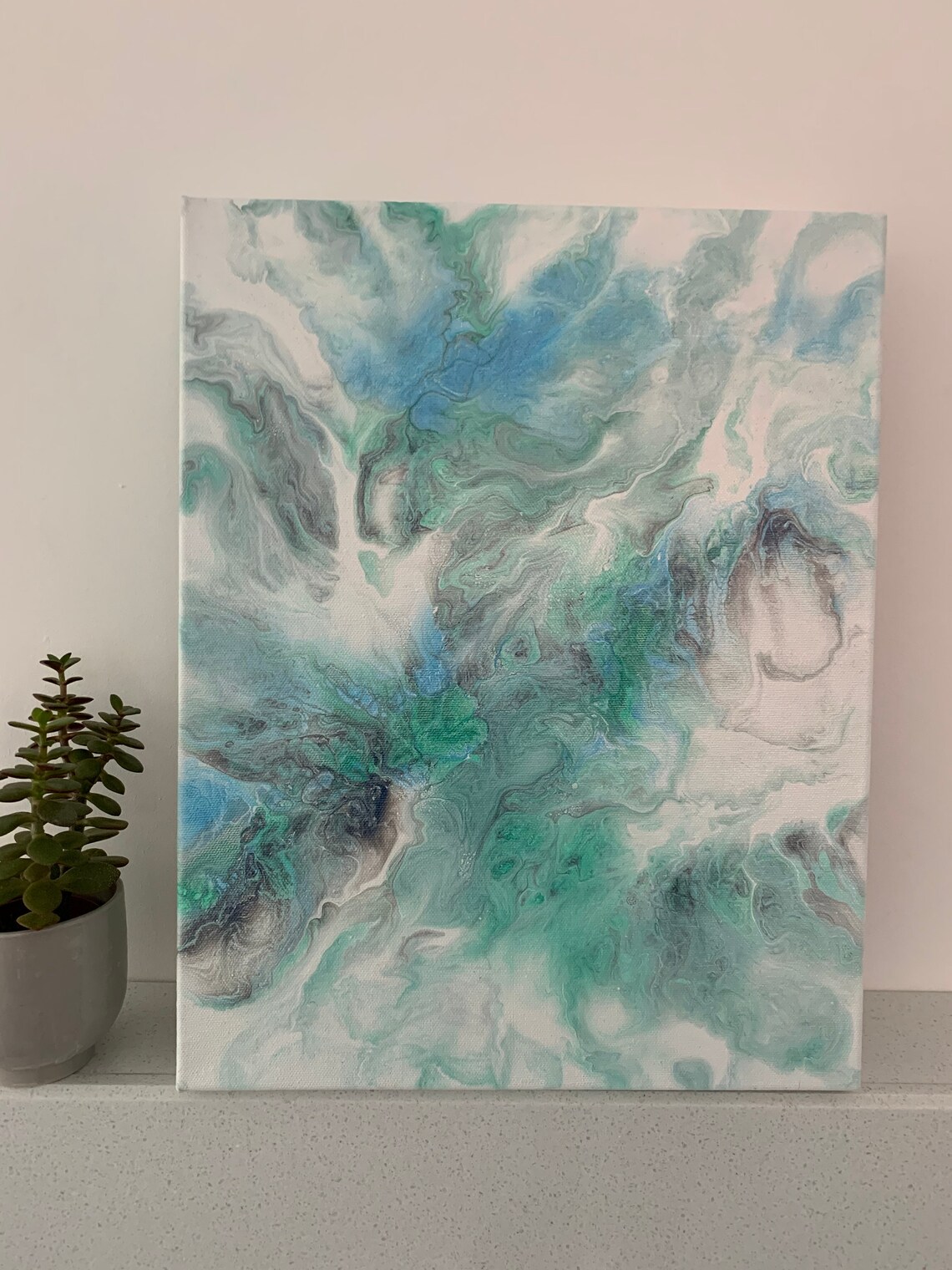 Tranquility Abstract Art 11 X 14 Inches 28 X 35.5cm on a - Etsy