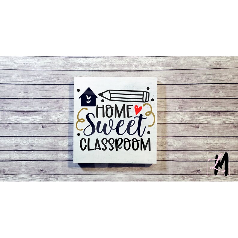 Home Sweet Classroom Farmhouse Wood Sign Teacher Love - Etsy