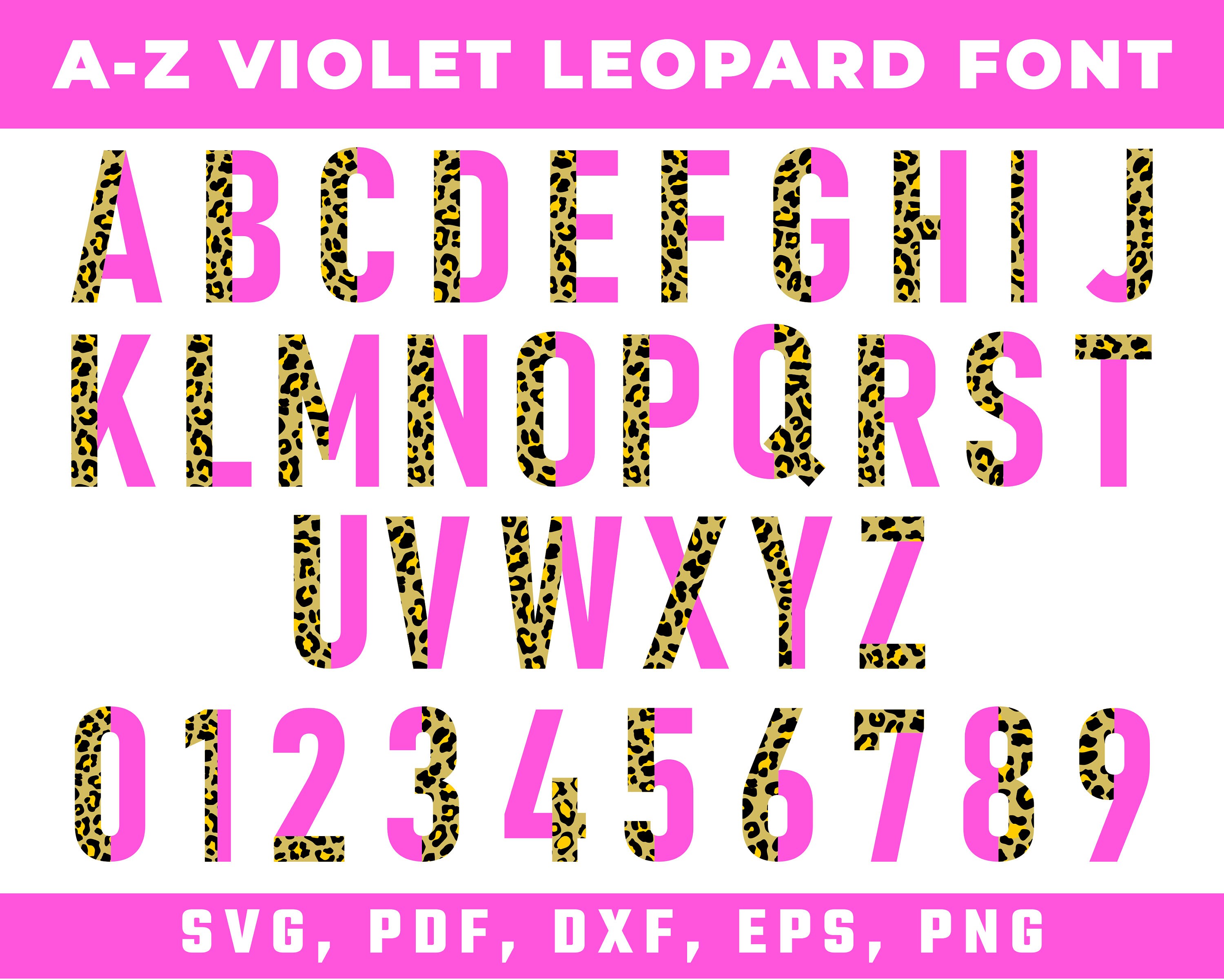 Papercraft Leopard Font SVG leopard font png Leopard svg color font ...