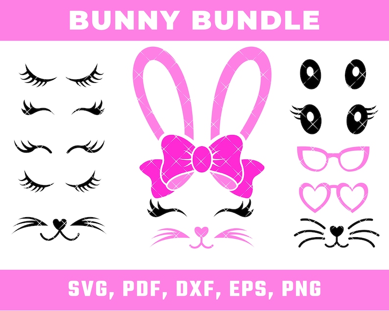 Bunny Face Svg Easter Svg Easter Bunny Svg Bunny Face - Etsy