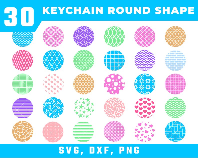 Round Pattern Svg Circle Patterns Svg 2 Keychain Svg - Etsy
