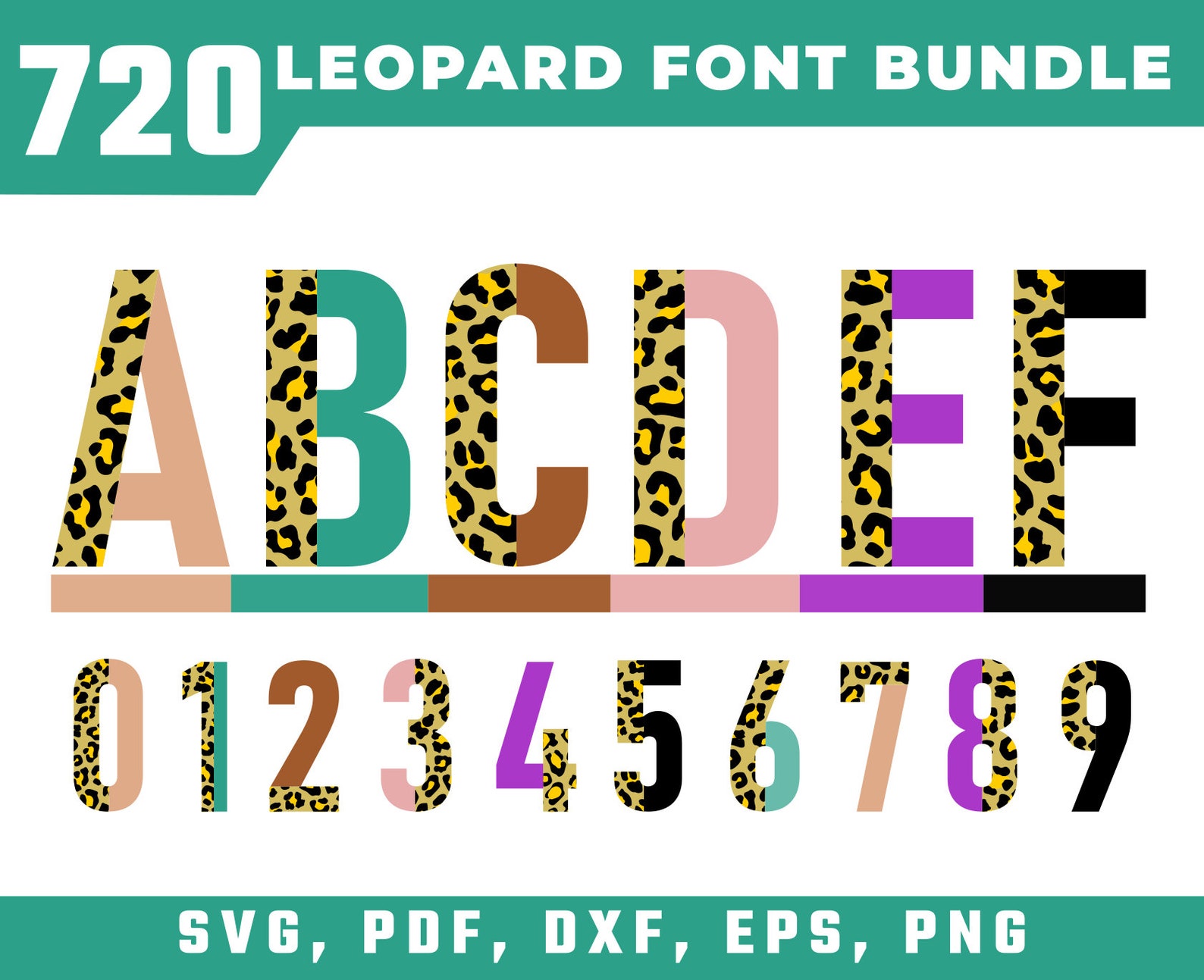 Leopard Font SVG Leopard Font for Cricut Leopard Font Png - Etsy