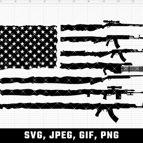 Distressed American Flag Svg - Etsy