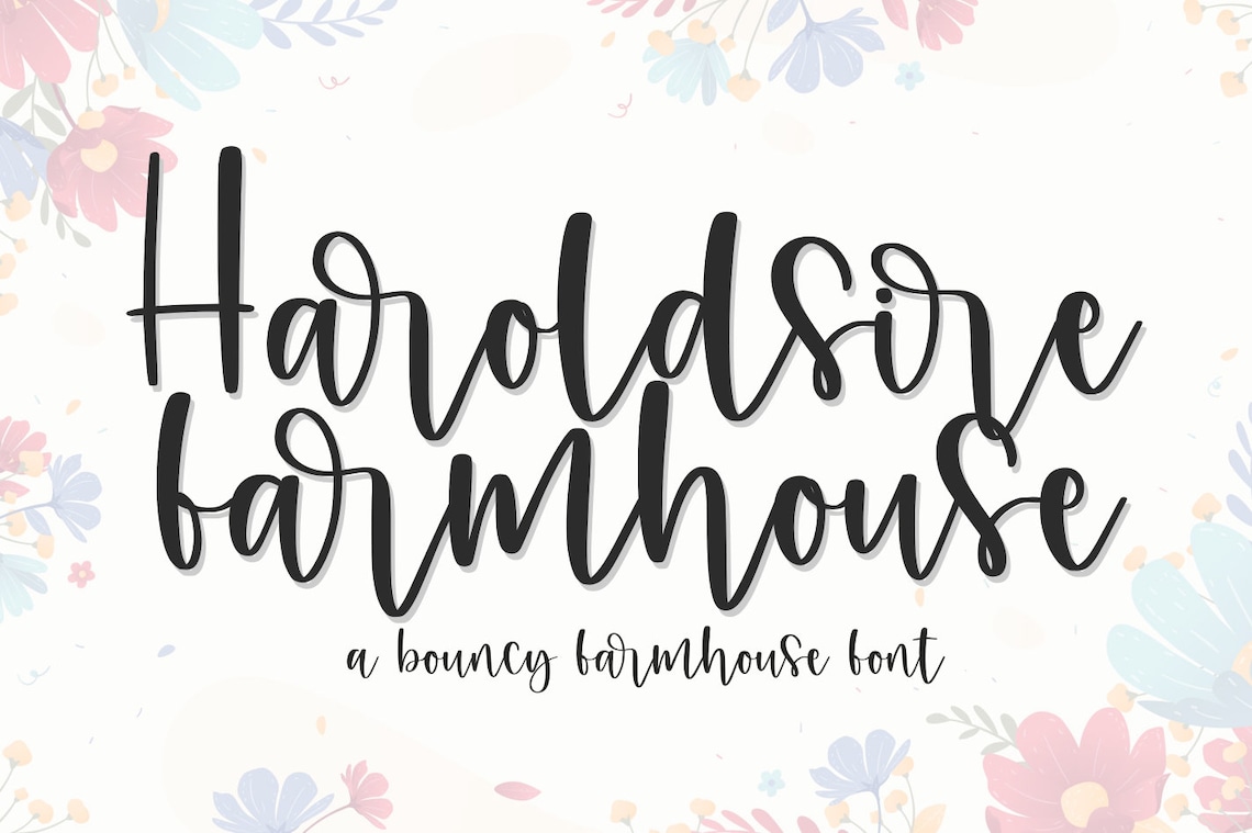 Farmhouse Font Farmhouse Alphabet Script Font Cursive Font - Etsy