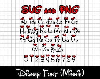 Mouse Alphabet SVG, Mouse Font SVG, Letters SVG, Customize Gift Svg ...