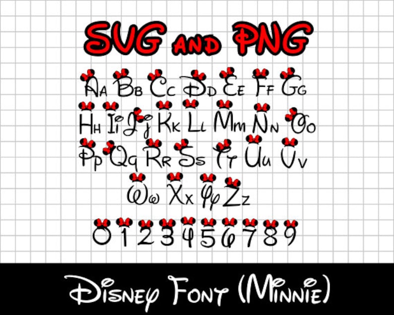 Mouse Alphabet SVG Mouse Font SVG Letters SVG Customize - Etsy España