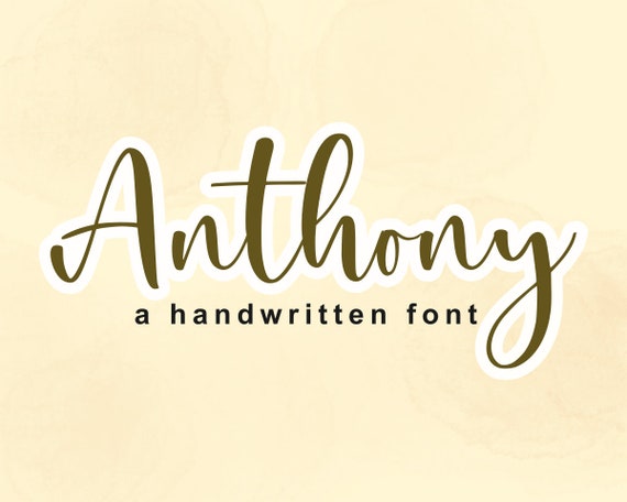 Handwritten Fonts Cursive Font Farmhouse Font Cursive Font - Etsy