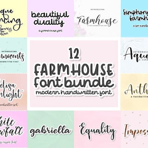 Cursive Fonts Bundle Cursive Fonts for Cricut Cursive Font Bundle Fonts ...