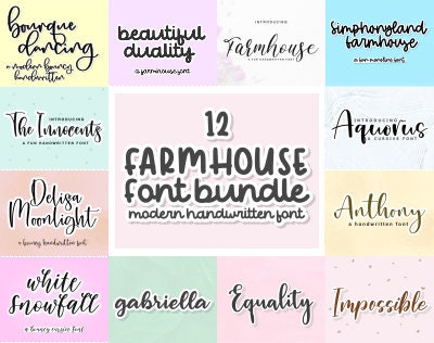 Cursive fonts Bundle Cursive fonts for Cricut Cursive font - Etsy España