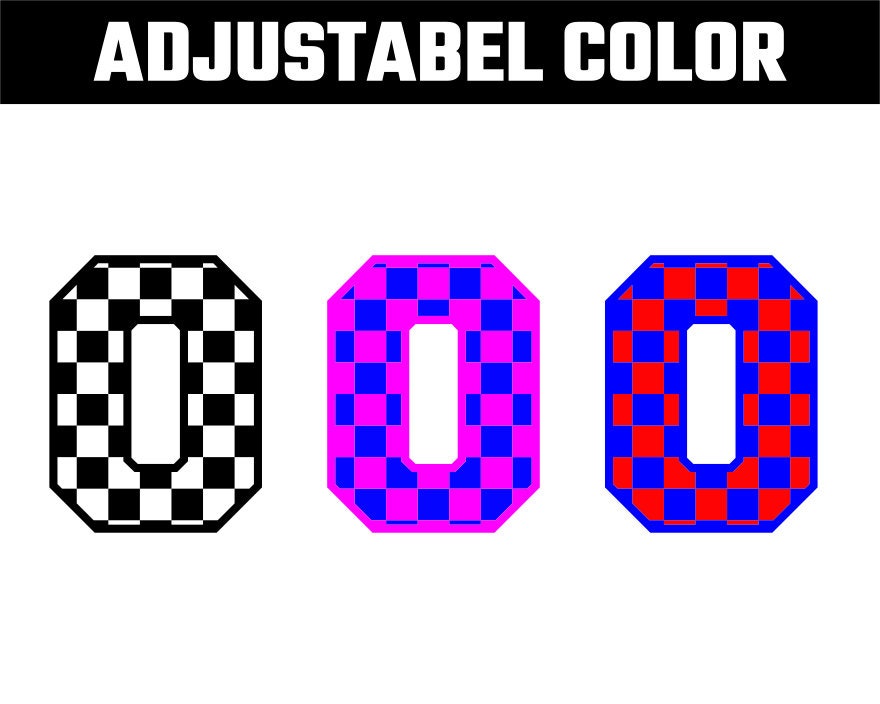 Checkered Numbers SVG. Cricut Cut Files. Silhouette. Racing - Etsy Canada