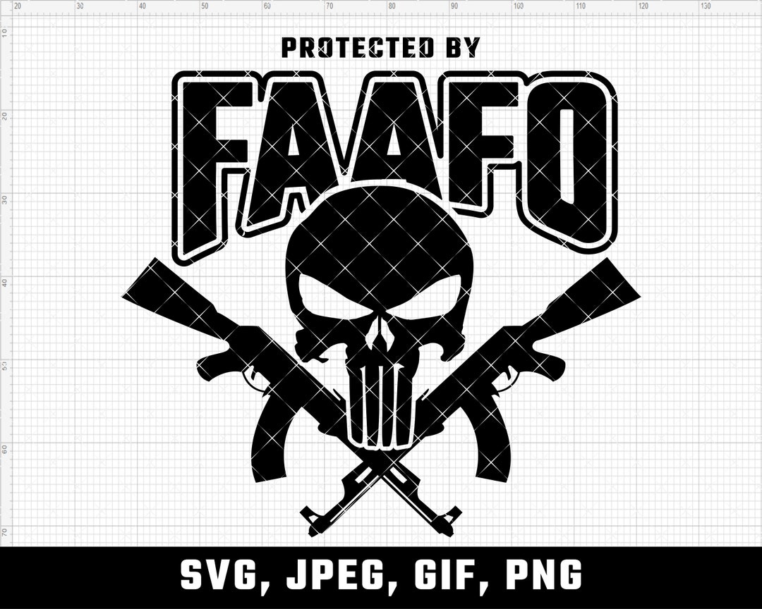 FAAFO Punisher Flag SVG PNG , Punisher Skull Svg, 2nd Amendment ...