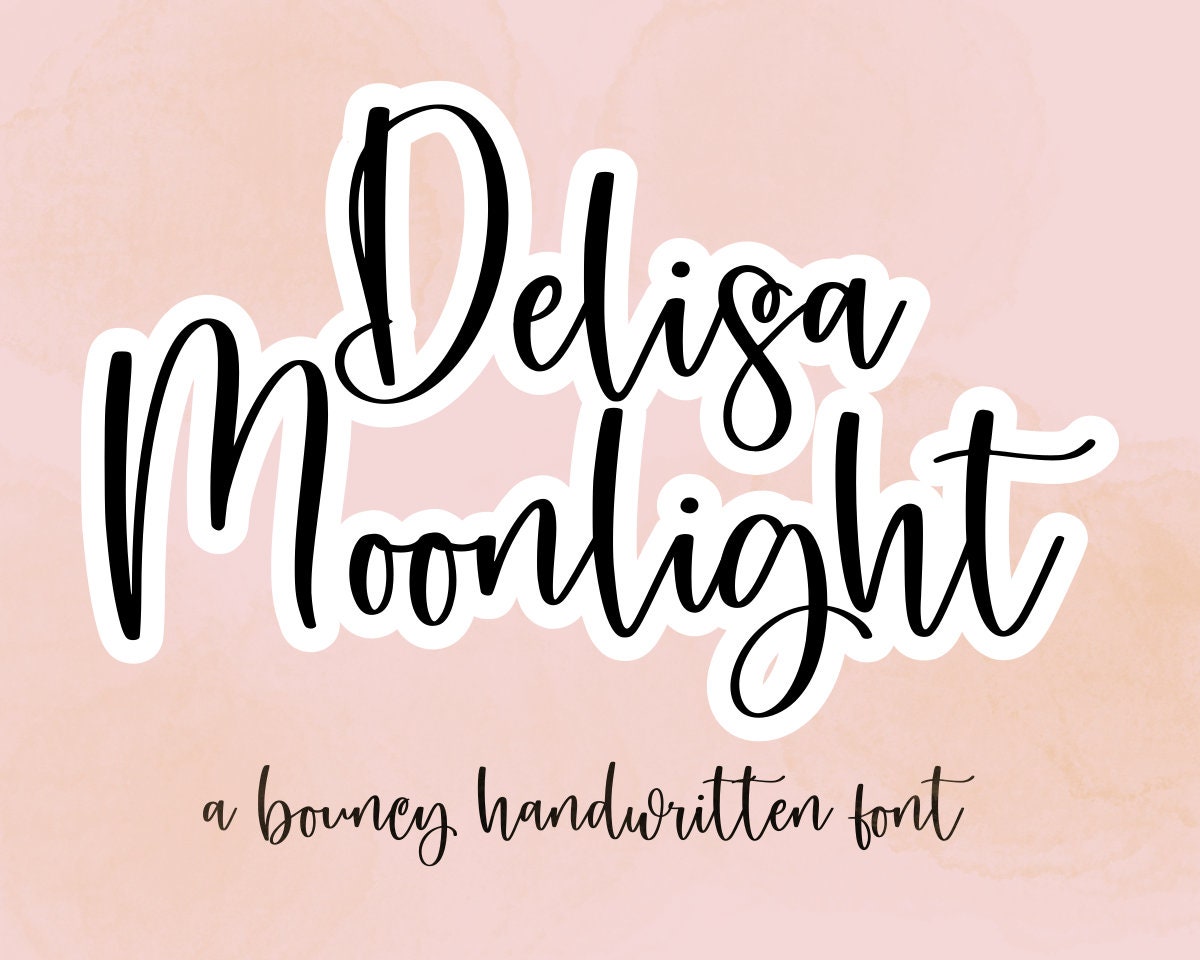 Cursive Handwritten Fonts Modern Cursive Fonts for Cricut - Etsy