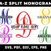 SVG Monogram /PNG Alphabet, Fancy Monogram Alphabet, Digital Download ...