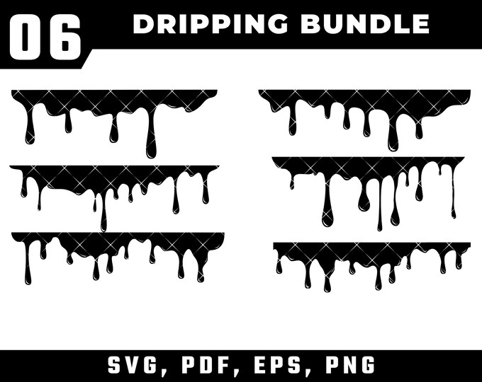 Dripping Borders SVG Dripping Svg Dripping Borders Cut Files Dripping ...