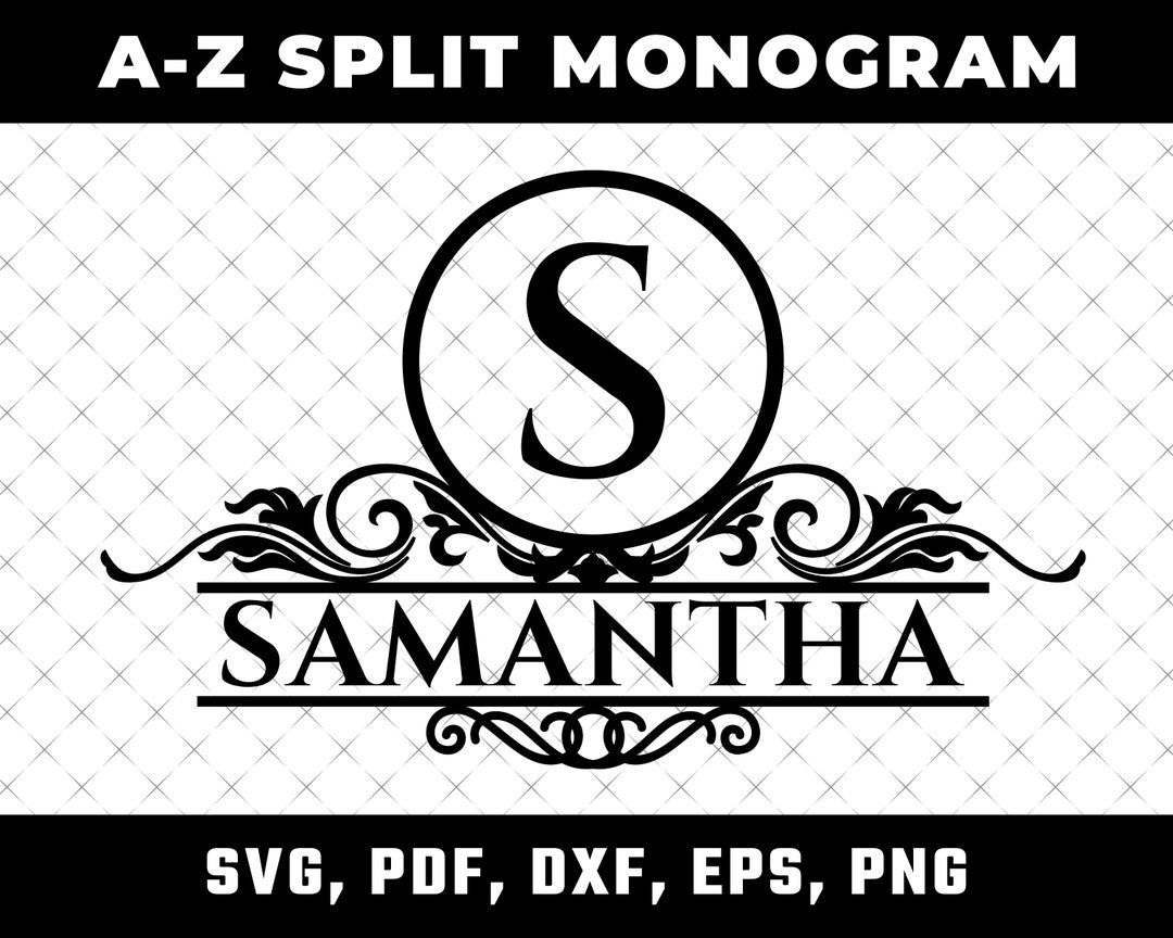 SVG Monogram /PNG Alphabet, Fancy Monogram Alphabet, Digital Download ...