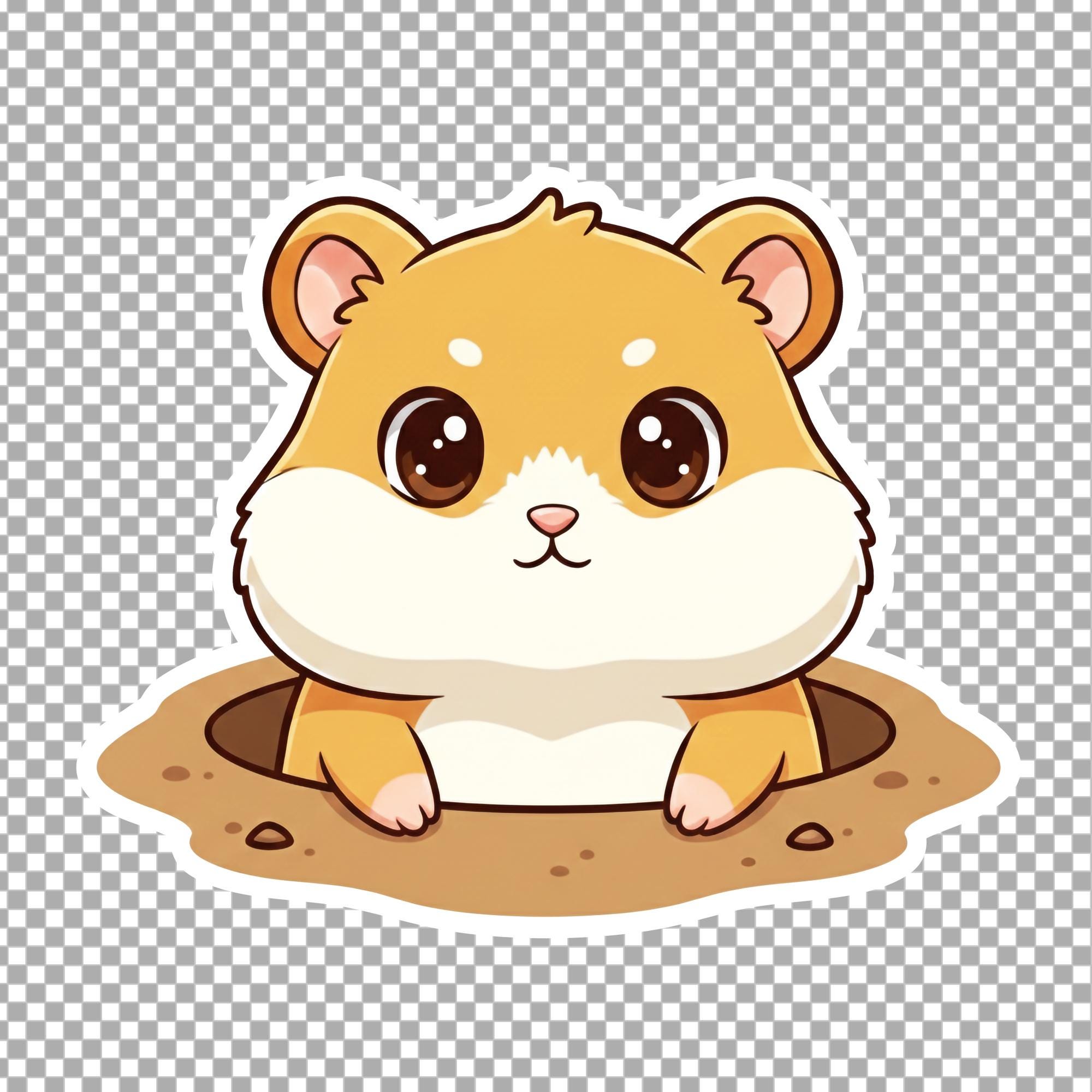 Kawaii Hamster PNG Bundle | Hammy Clipart Set | Cartoon Characters ...