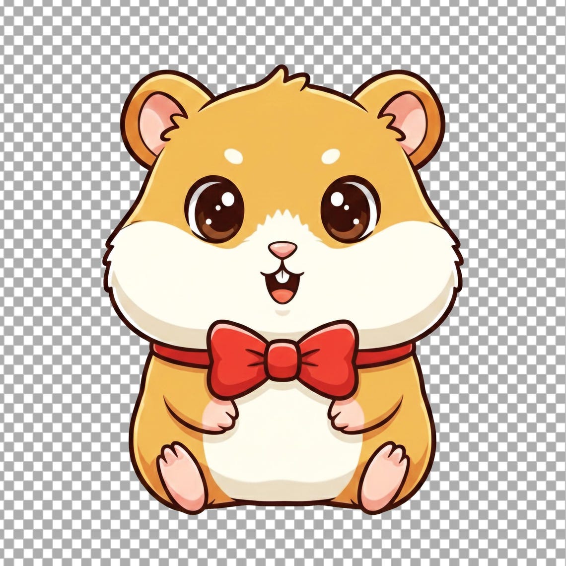 Kawaii Hamster PNG Bundle | Hammy Clipart Set | Cartoon Characters ...