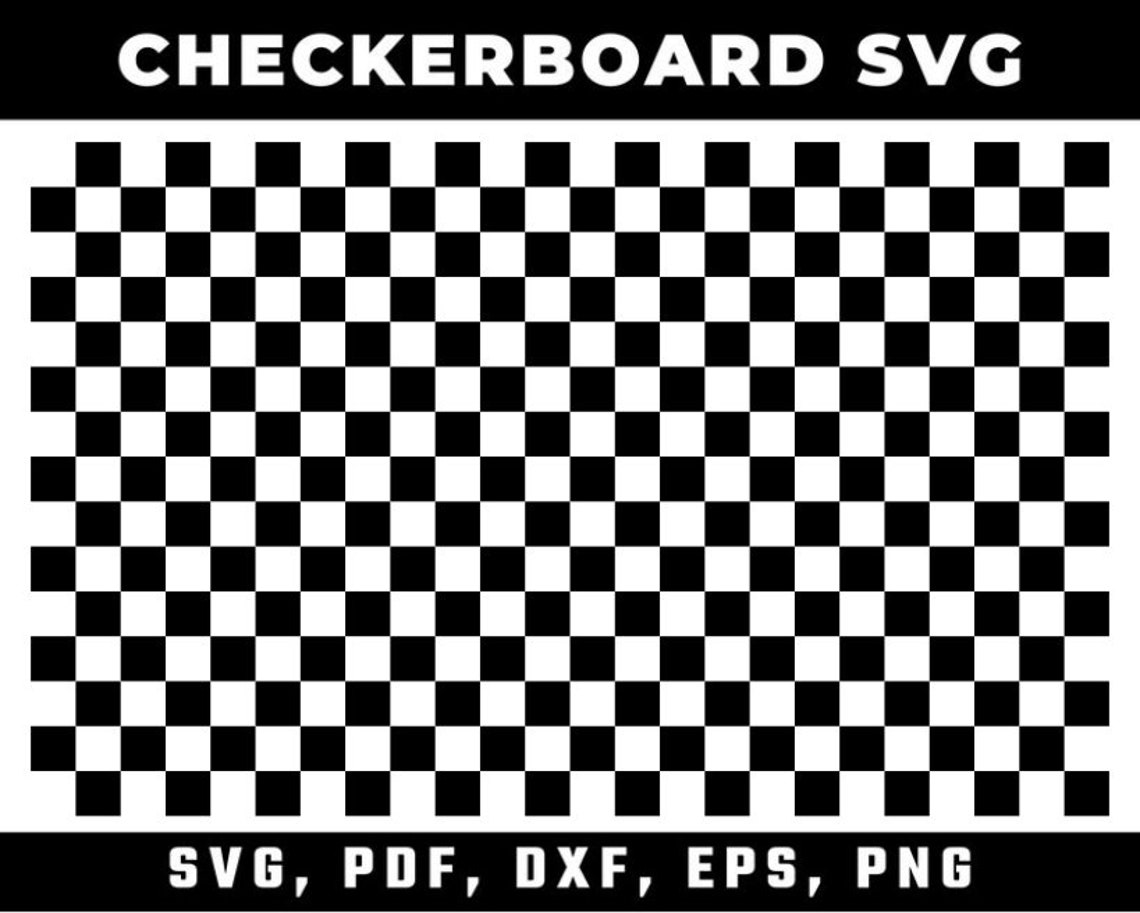 Checkerboard SVG Seamless Checked Checkered Pattern Cricut Etsy UK