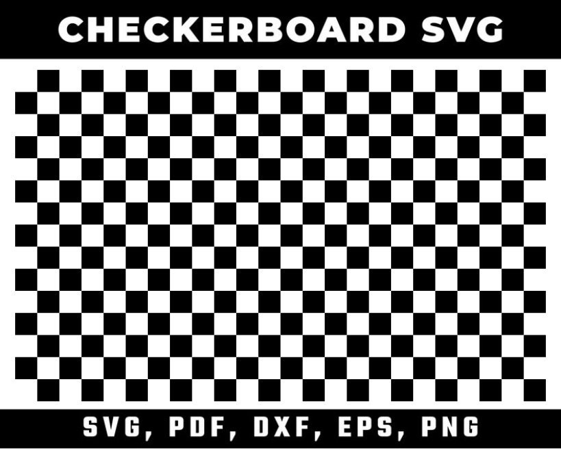 Checkerboard SVG. Seamless Checked Checkered Pattern. Cricut | Etsy