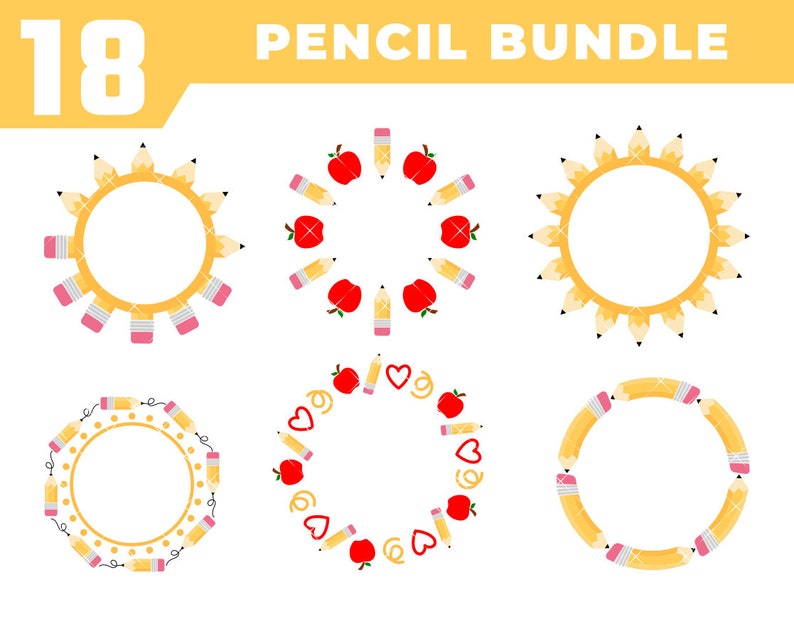 Pencil Name Frame SVG Teacher SVG Digital Download/cricut - Etsy