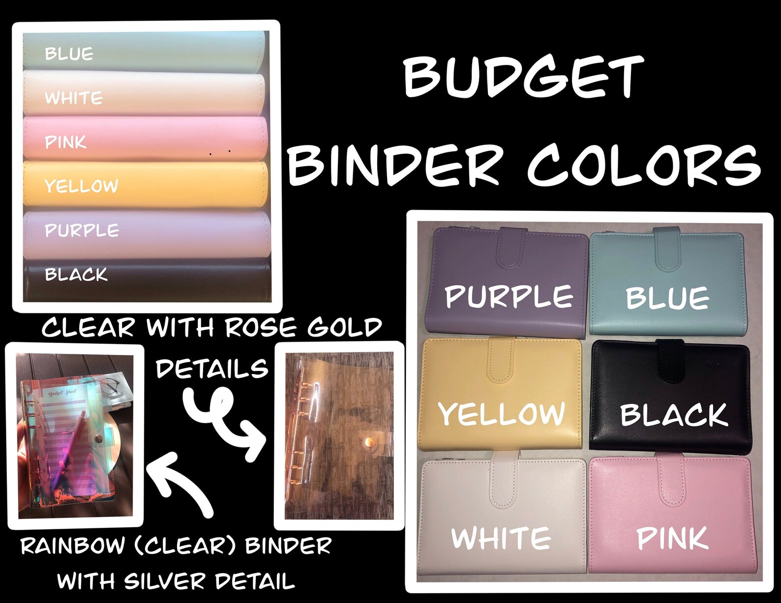 A6 Personalized Budget Binders, Cash Envelopes, Budget Sheets, Money ...