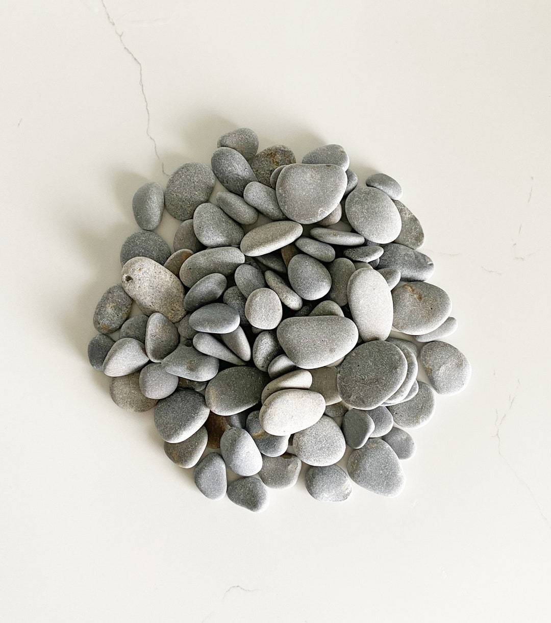 Grey Beach Pebbles (100+) - Beach Stones - Sea Rocks - Crafting Pebbles ...