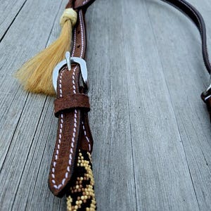 Cheetah Sliding One Ear Headstall- Cheetah Print Beaded Bridle - Etsy