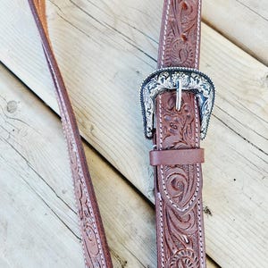 Belt Style Split Ear Headstall With Tooling - Western Headstall ...