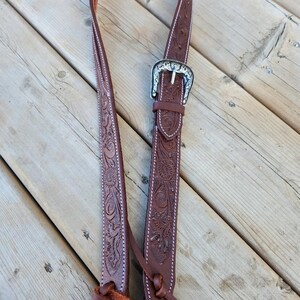 Belt Style Split Ear Headstall With Tooling Western Headstall Western ...