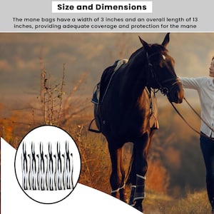 Mane Bags- Set of 6- Lycra Mane Bags to Protect Your Horses Mane- Mane ...
