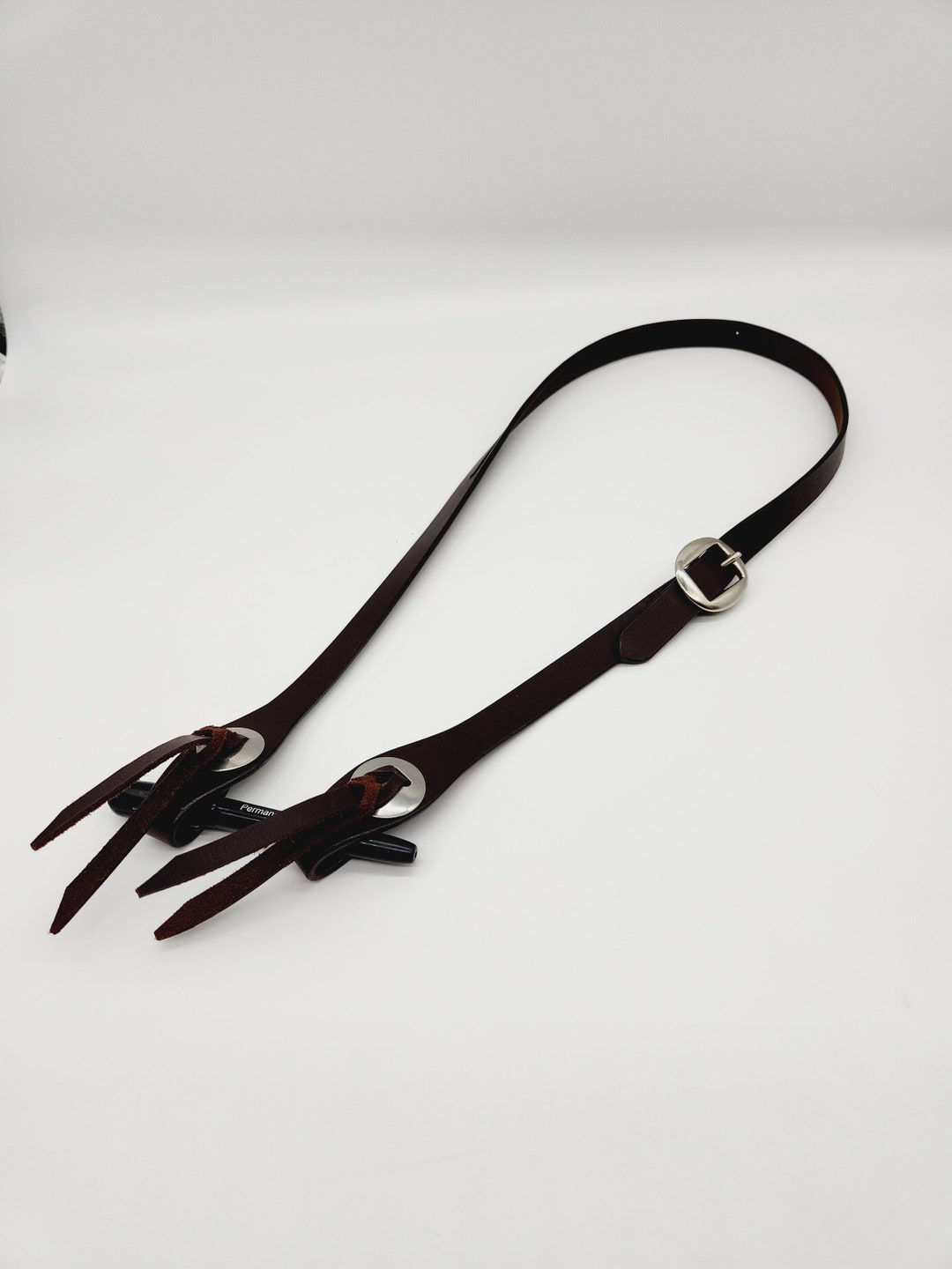 Buffalo Split Ear Headstall- Simple Buckle- Split Ear- Full Horse Size ...