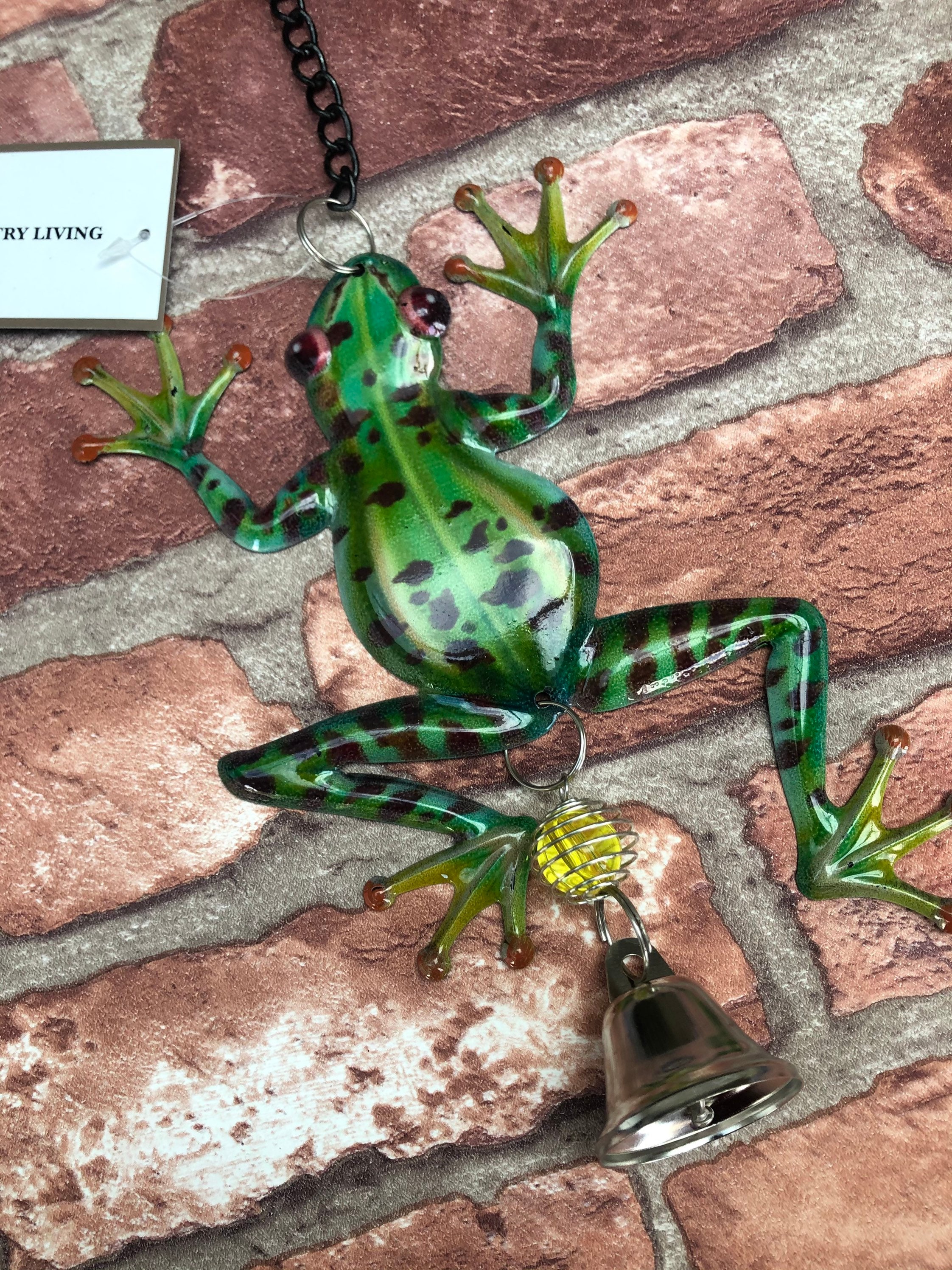 Wind Chime Hanging Metal Frog Wall Decoration Outdoor - Etsy UK
