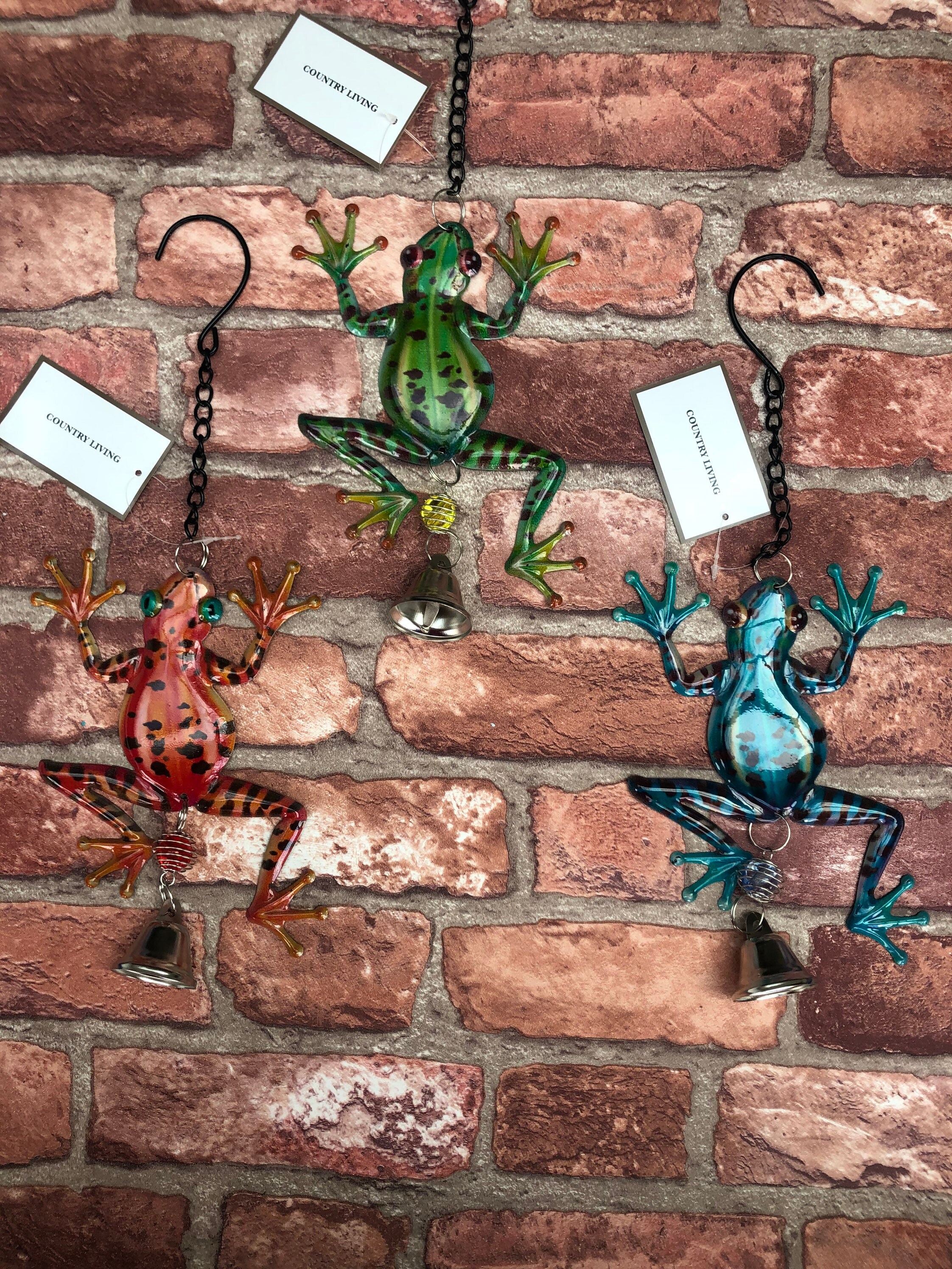 Wind Chime Hanging Metal Frog Wall Decoration Outdoor - Etsy UK