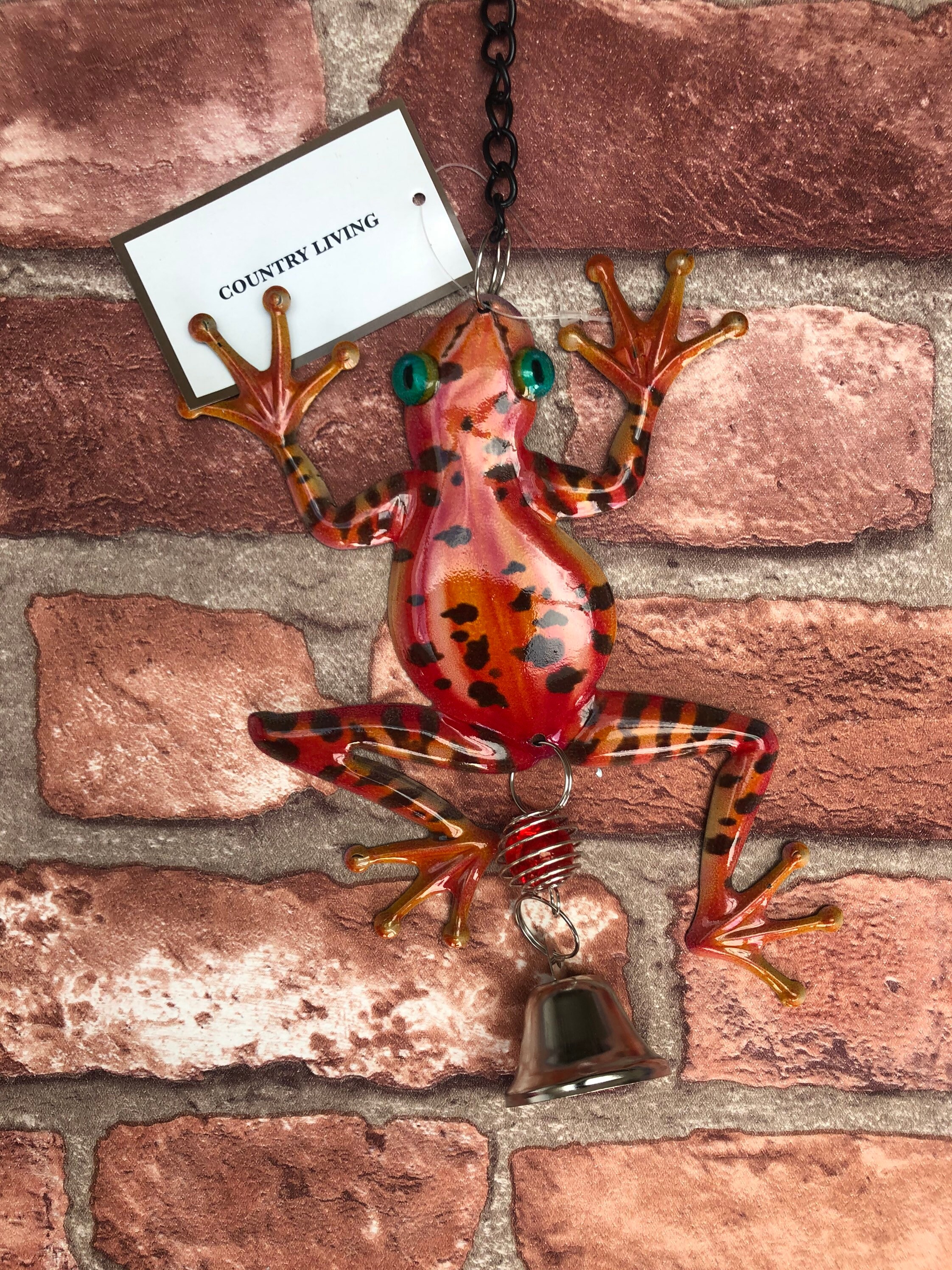 Wind Chime Hanging Metal Frog Wall Decoration Outdoor - Etsy UK